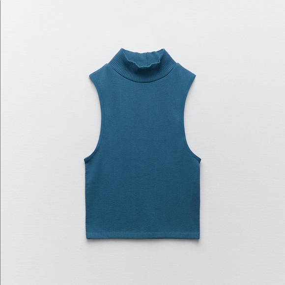 Zara | Tops | Zara Limitless Contour Collection Mock Neck Top | Poshmark